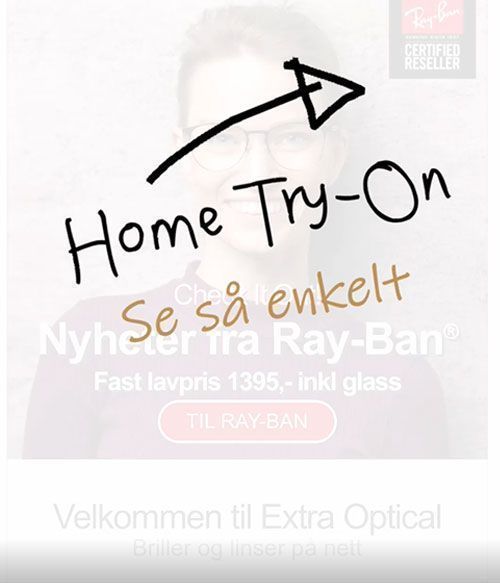 Briller og linser på nett - Extra Optical Optiker Online